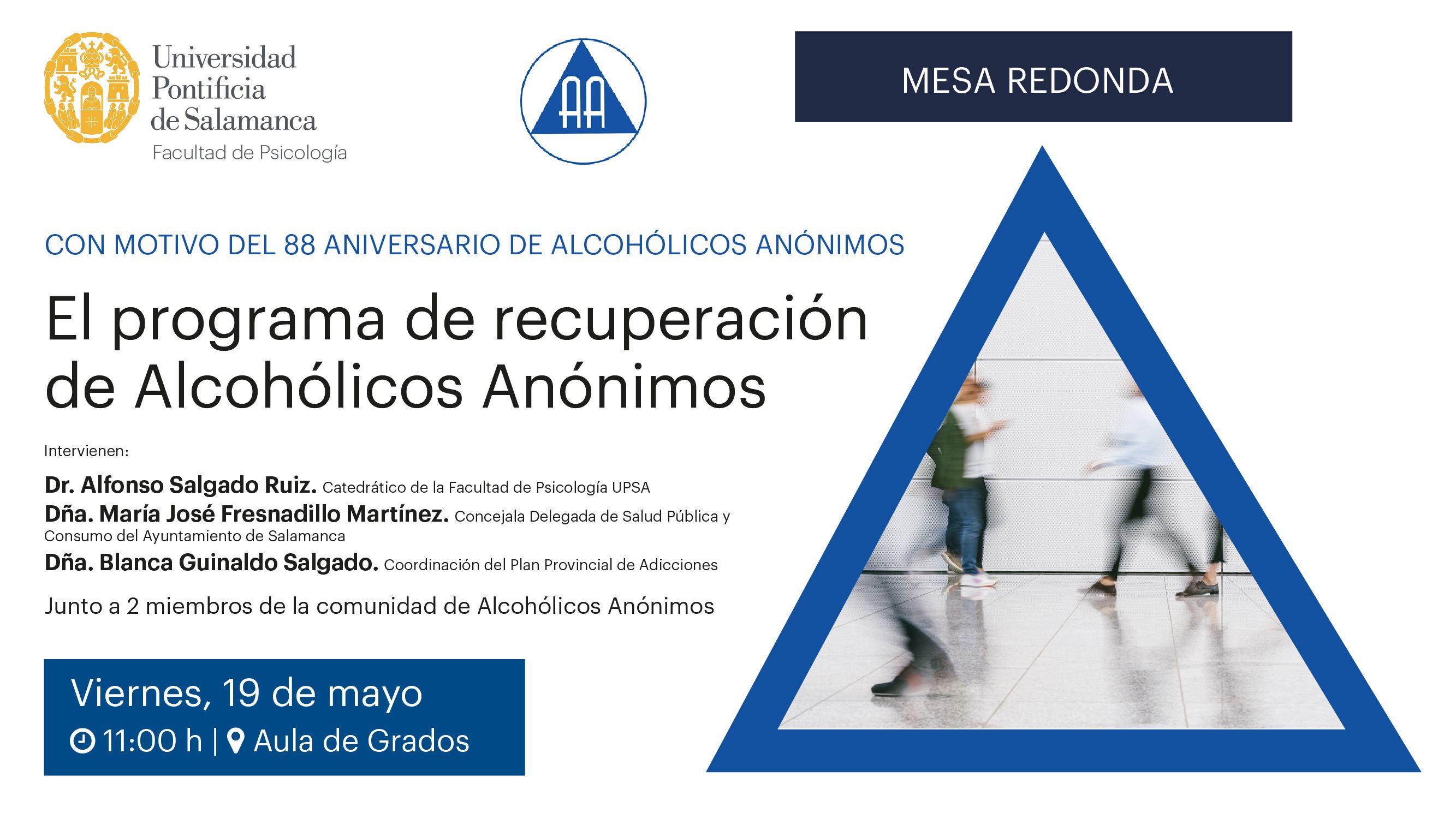 Mesa redonda 'El programa de recuperación de Alcohólicos Anónimos' | UPSA