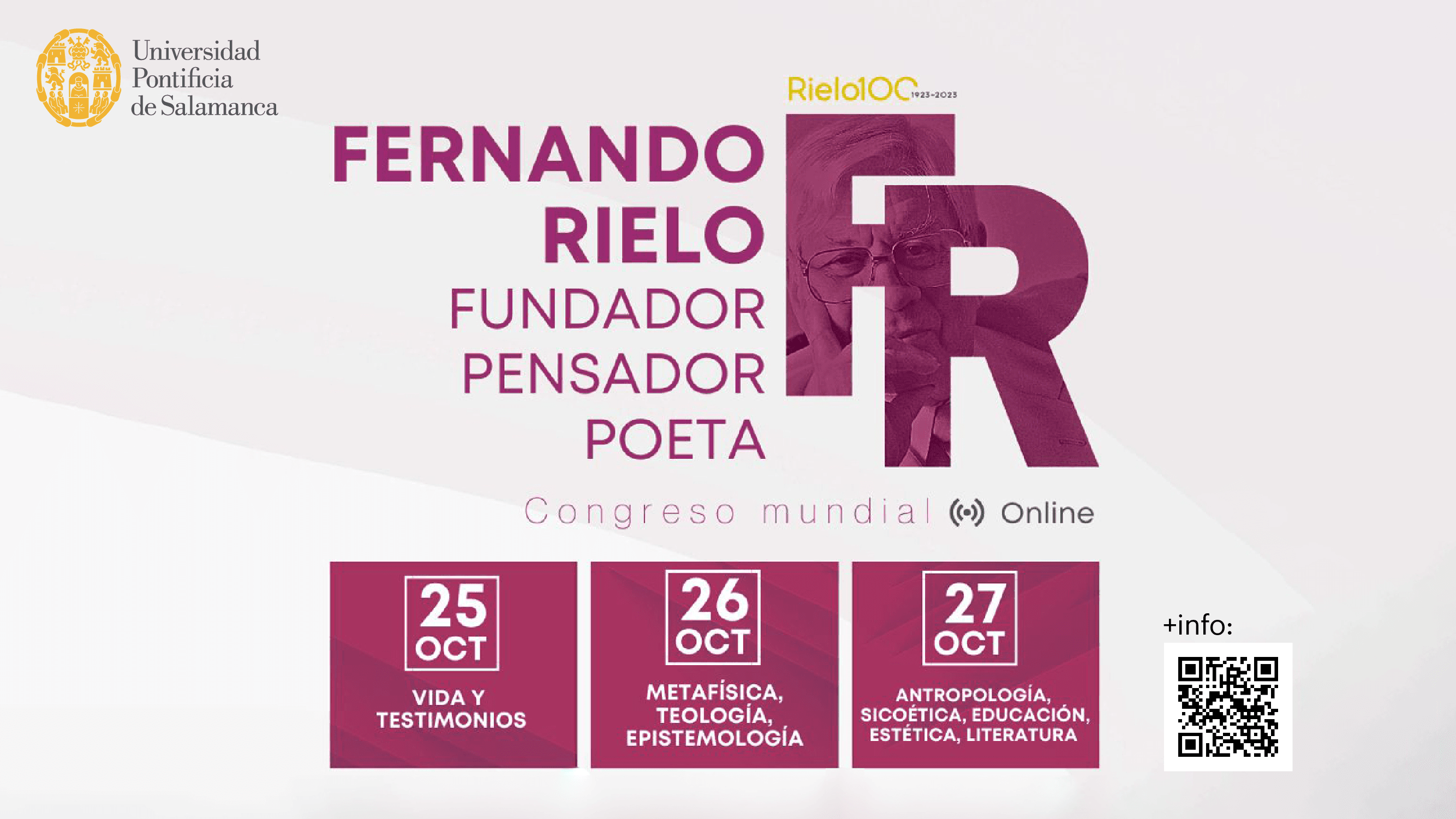 Congreso mundial 'Fernando Rielo. Fundador, pensador, poeta' | UPSA